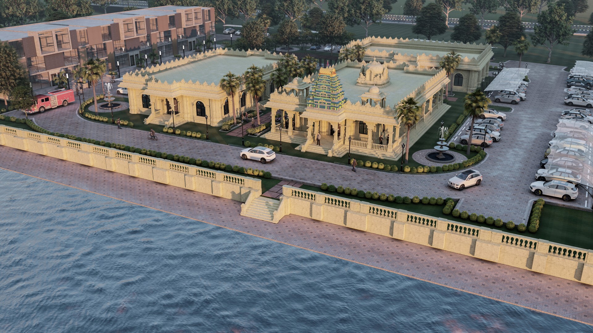 ArtStation - Hindu temple of Atlanta Design by ArchitectureDesigning.com