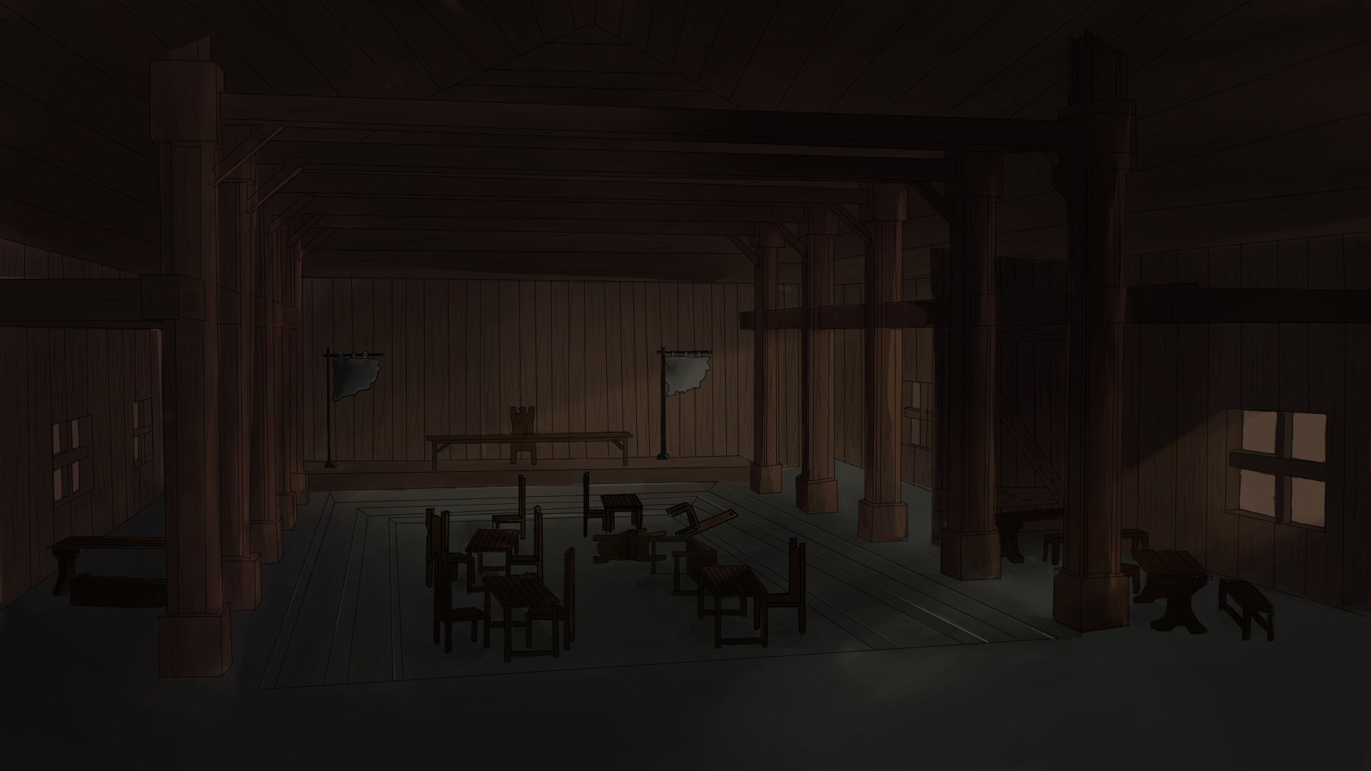 ArtStation - Viking hall concept art