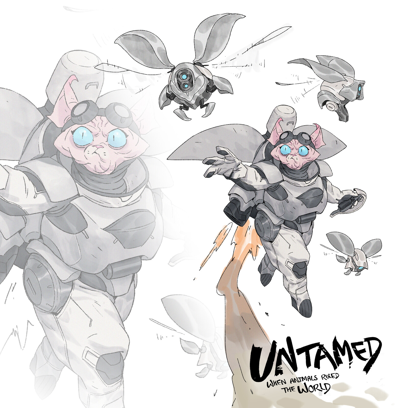 Didier Nguyen - UNTAMED: ASTRO-CAT - Artstation Challenge