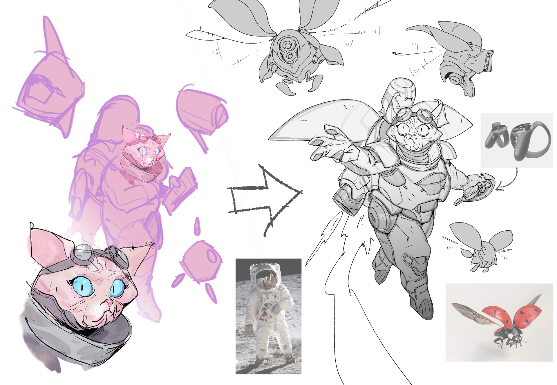 Didier Nguyen - UNTAMED: ASTRO-CAT - Artstation Challenge