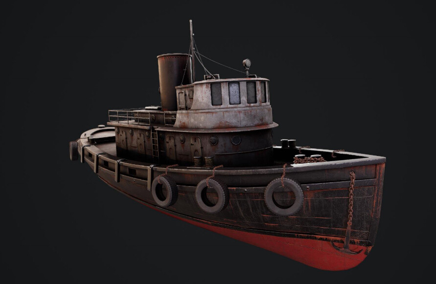 ArtStation - Tug boat