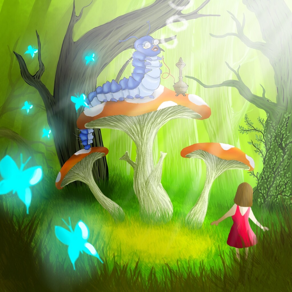 ArtStation - Illustration du chapitre V d'Alice au pays des merveilles