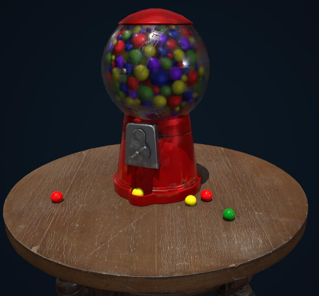 ArtStation - Bubblegum machine, USW Game Art