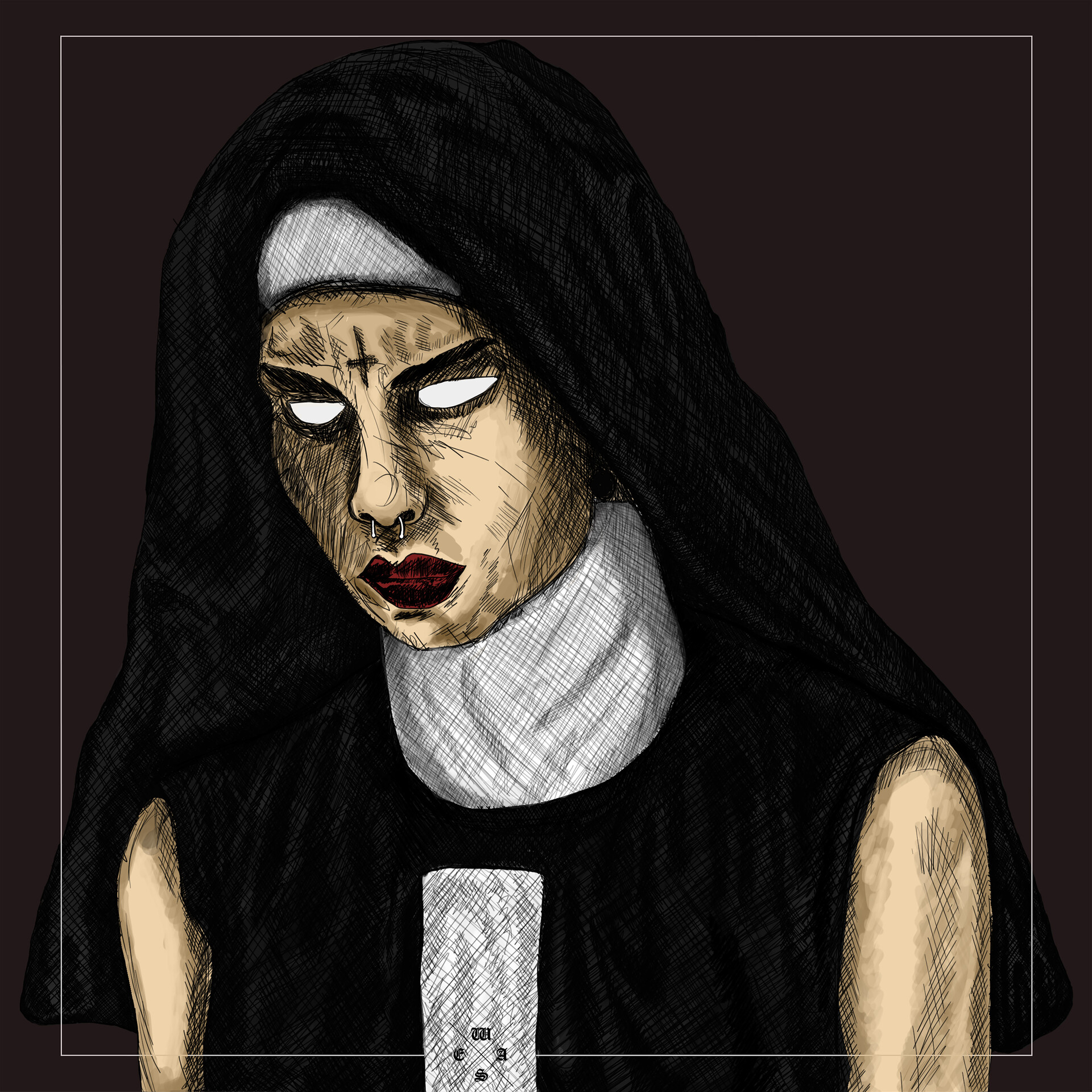 ArtStation - Satanic Nun