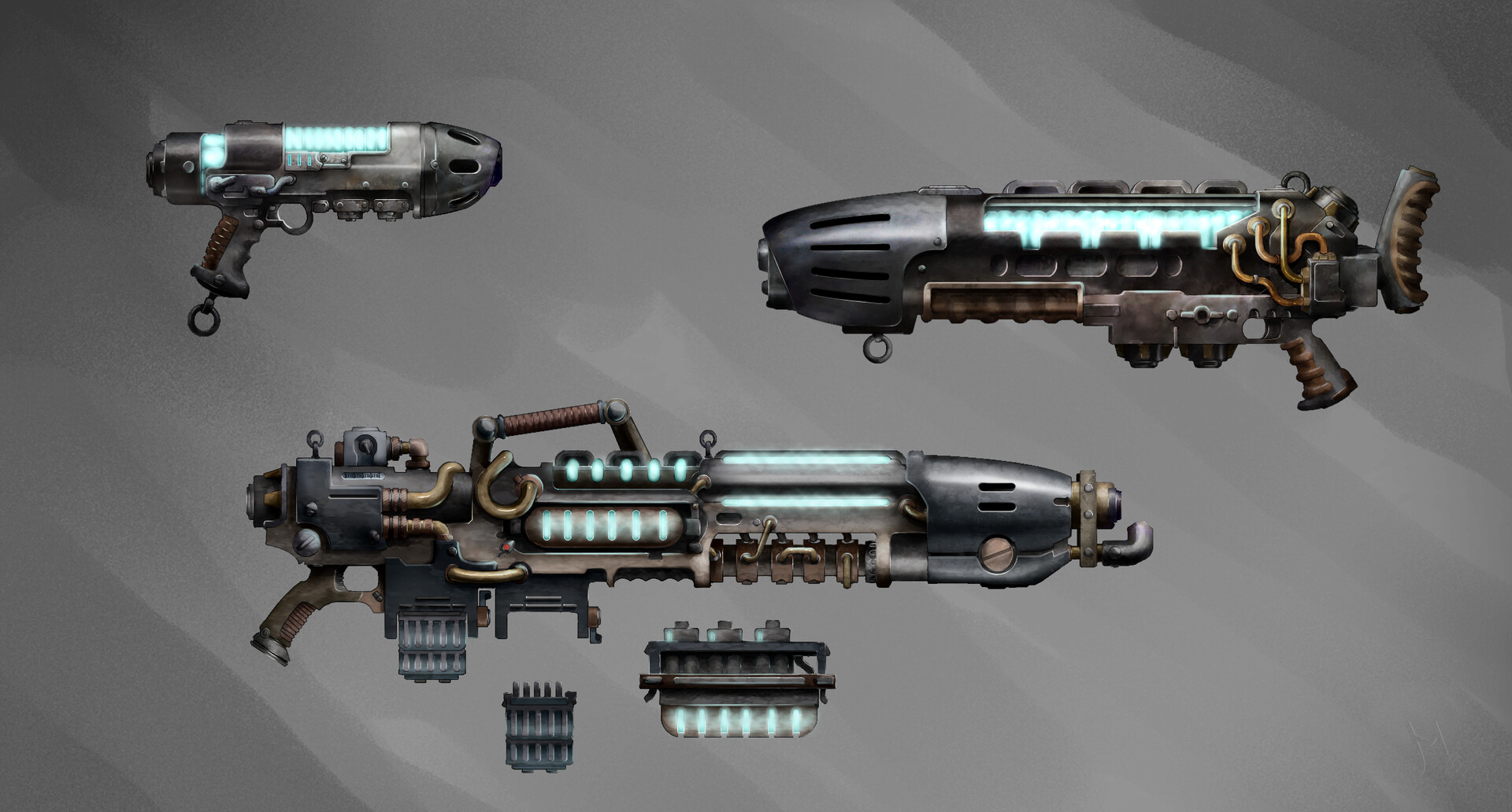 ArtStation - Warhammer plasma weapons