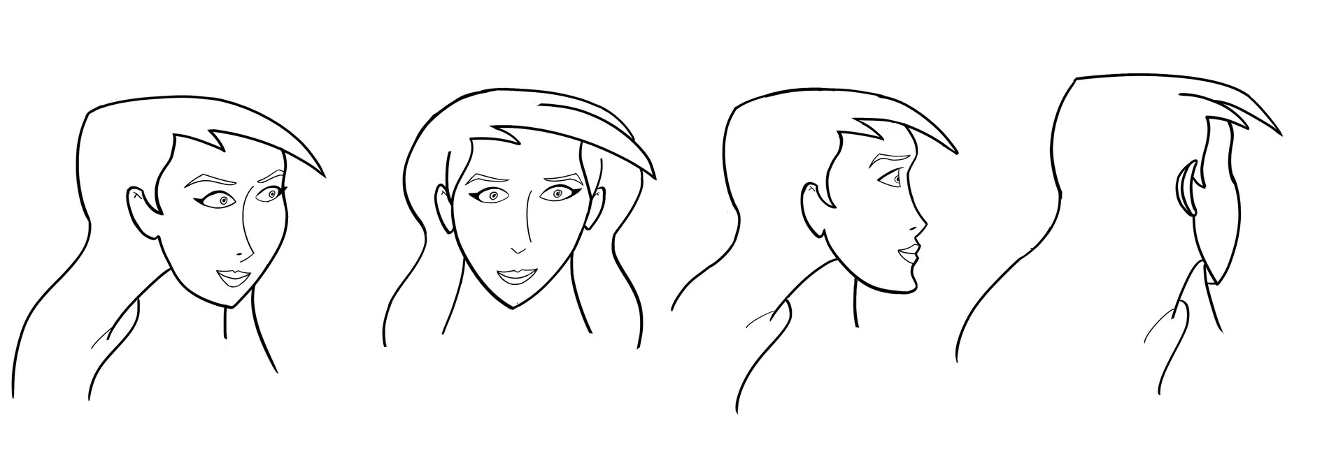 ArtStation - Lady Power Head Turnaround