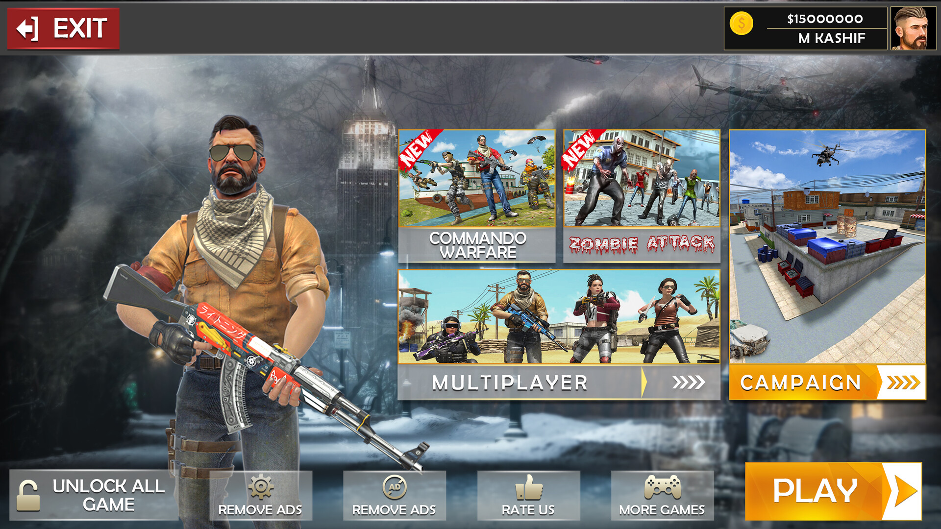 ArtStation - FPS Shooting game UI/UX Design