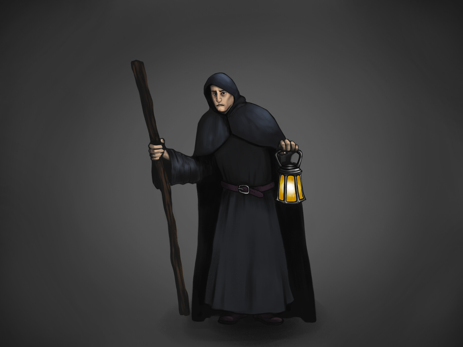 ArtStation - Wizard exploring dungeon