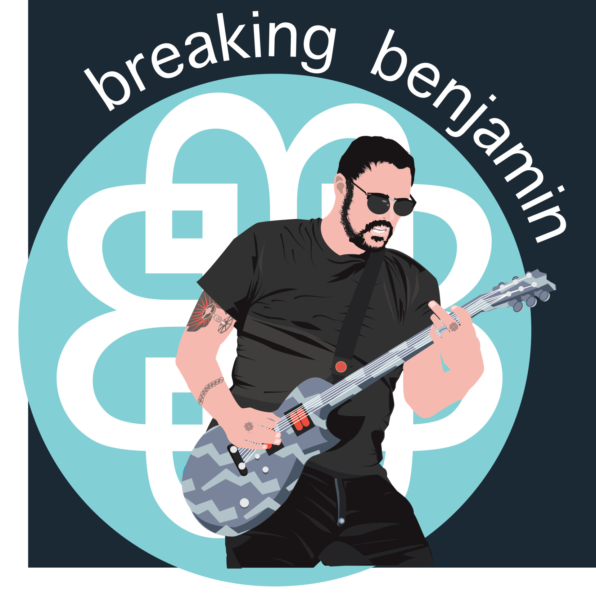 ArtStation - Breaking Benjamin Vector Portrait