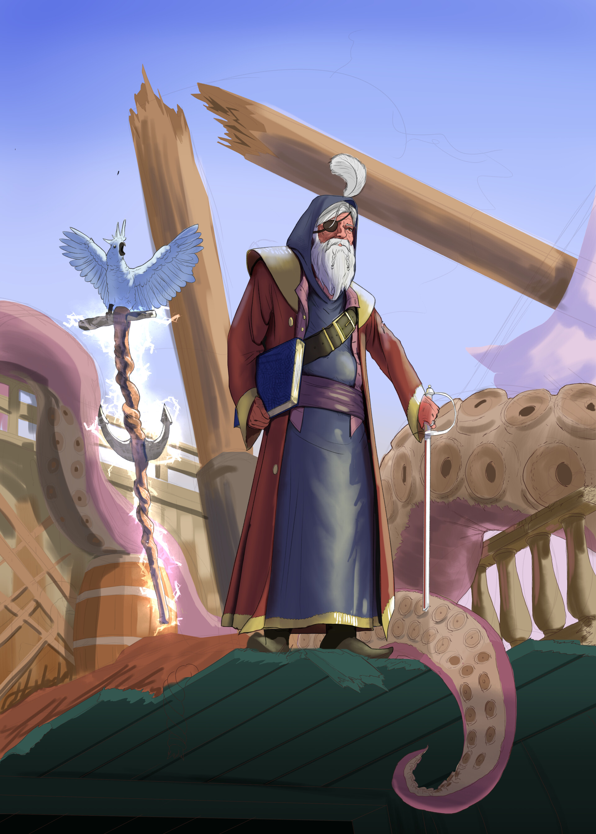 Michael Edward Mizusawa - Captain Corselli Magic the Gathering card