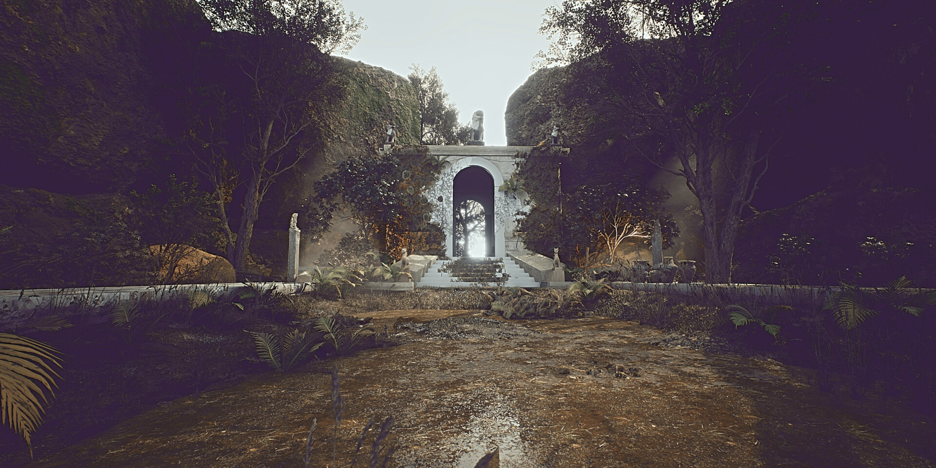 ArtStation - New project using megascans trees.