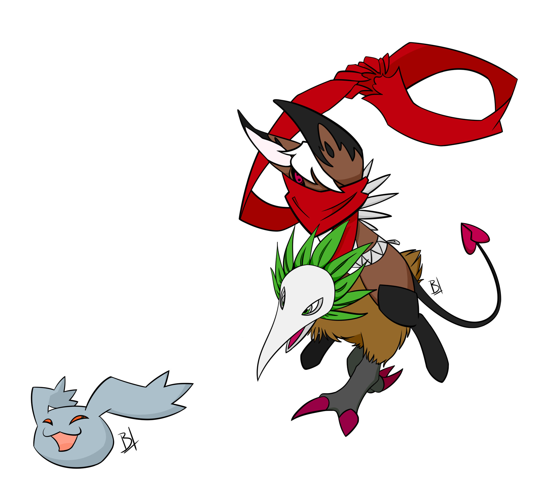 ArtStation - Taneamon, Kiwimon e Pagumon