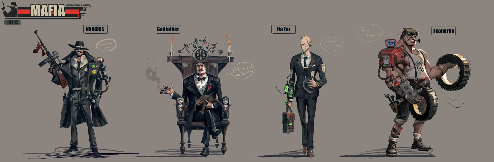 ArtStation - 小练习：MAFIA