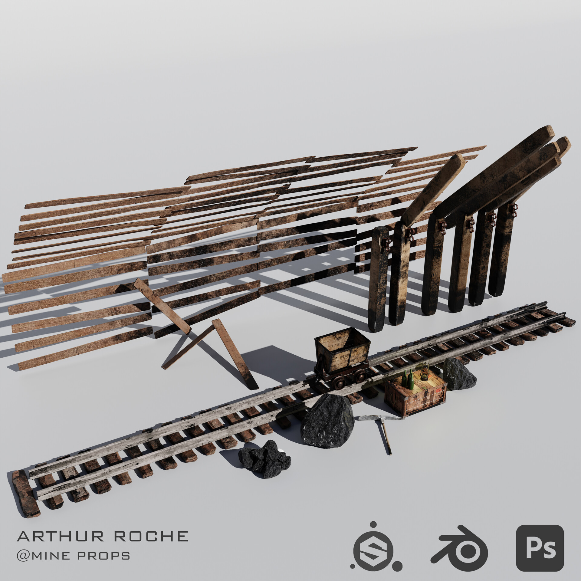 ArtStation - Modular Object | Mine Pack