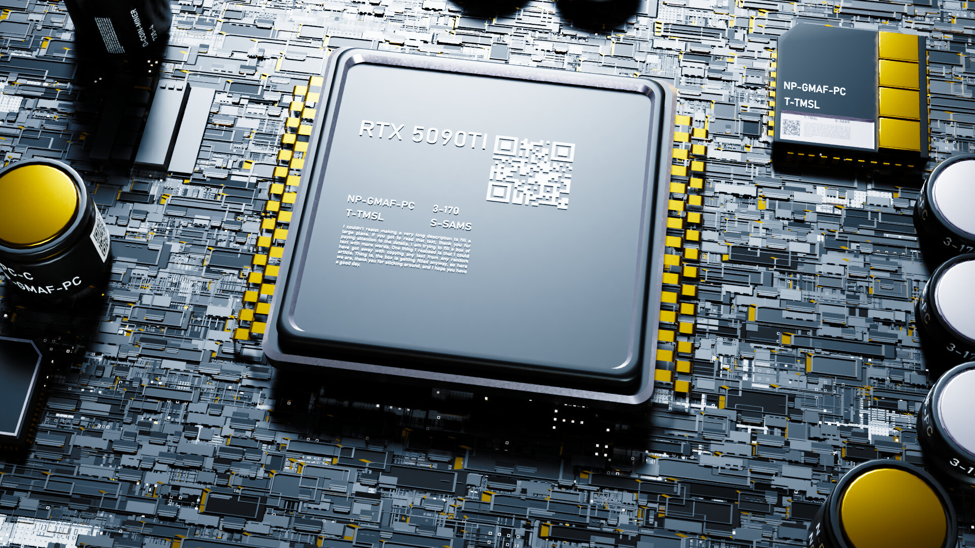 ArtStation - Futuristic Motherboard