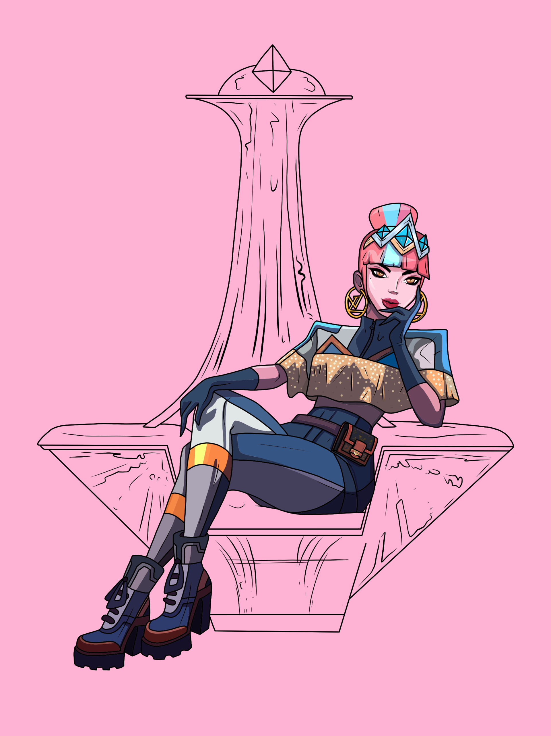 ArtStation - True damage Qiyana fanart