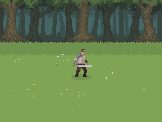 ArtStation - Pixel Art Fantasy Soldier - Idle