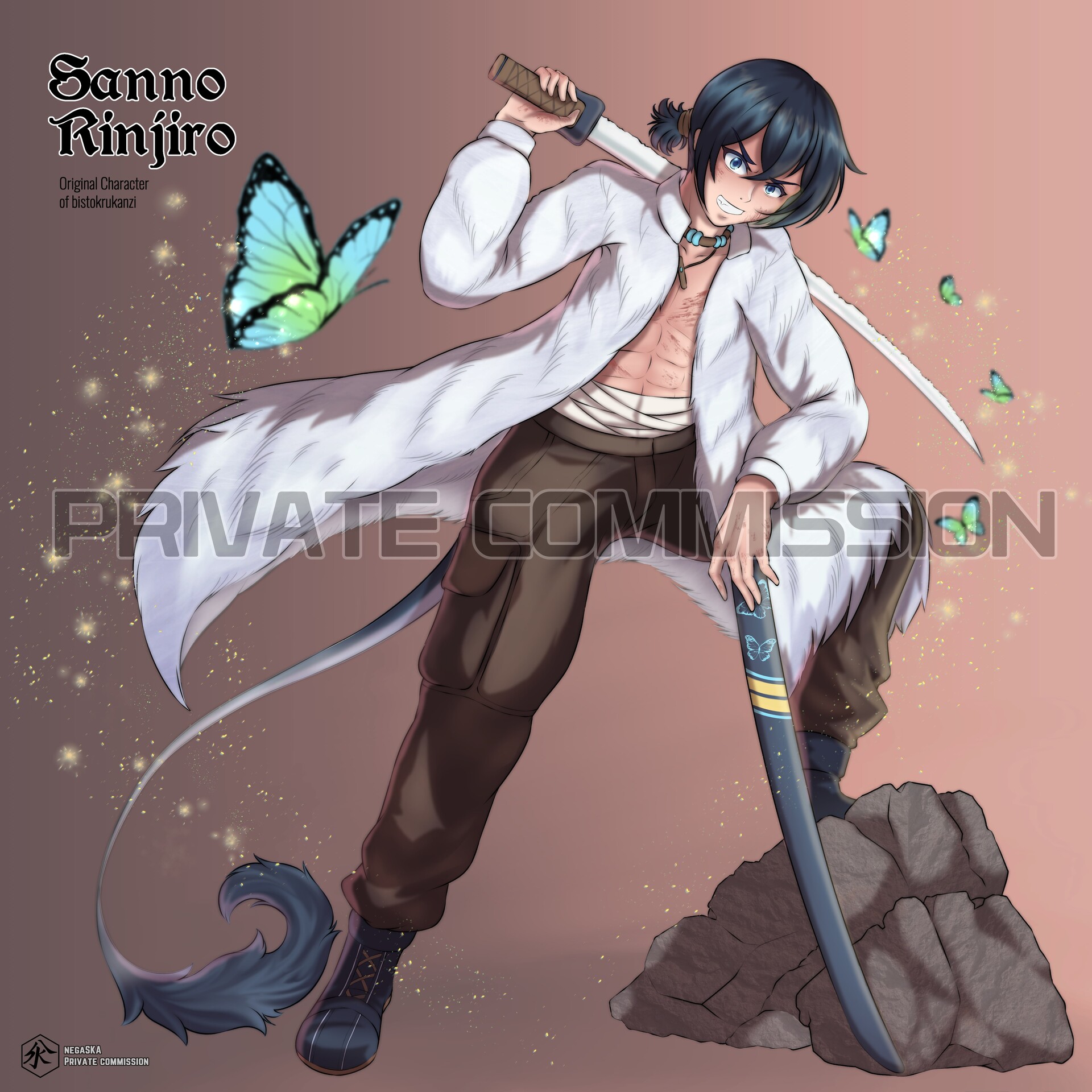 ArtStation - D&D Original Character Sanno - Private Commission#2