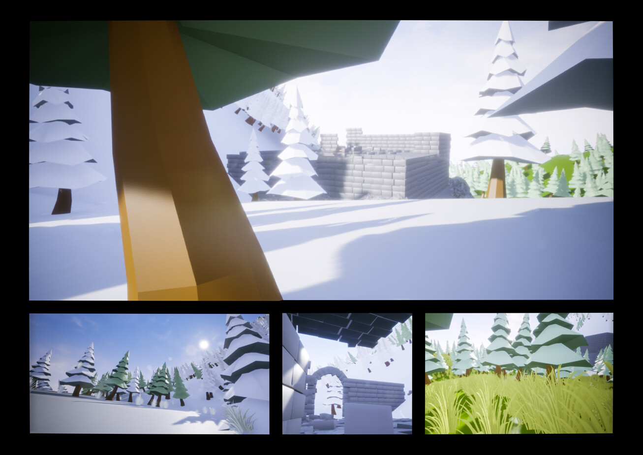 Hugh - Experimenting with low Poly