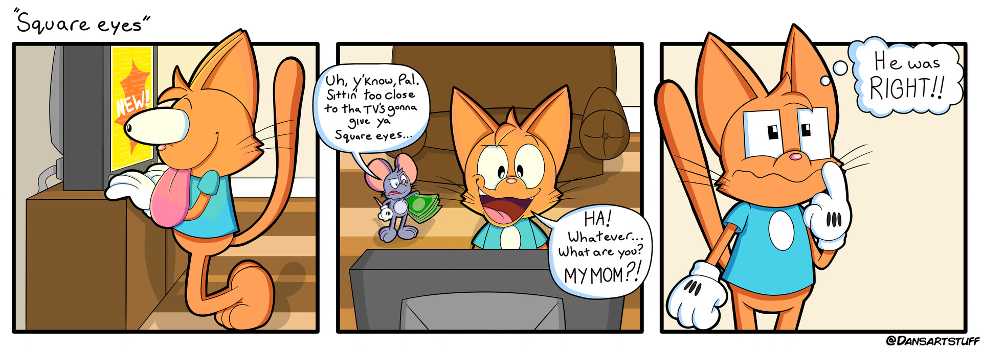 ArtStation - Square eyes (Comic)