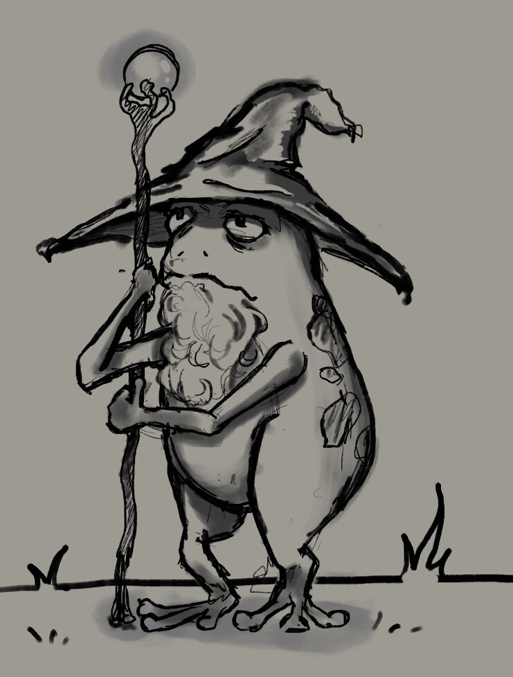 ArtStation - Wizard frog