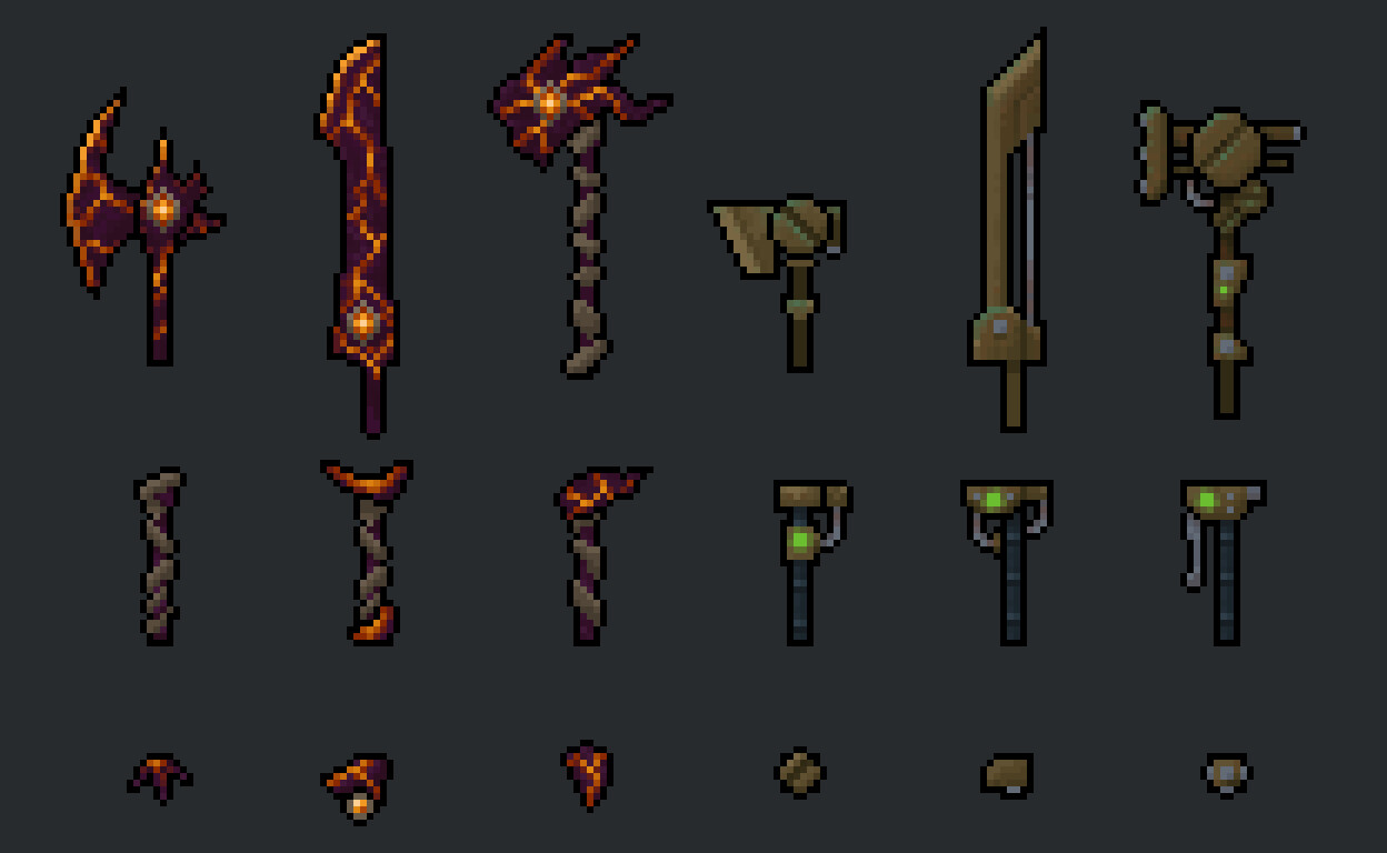 Ian Warner - Weapons Drawn: Weapon Sprites