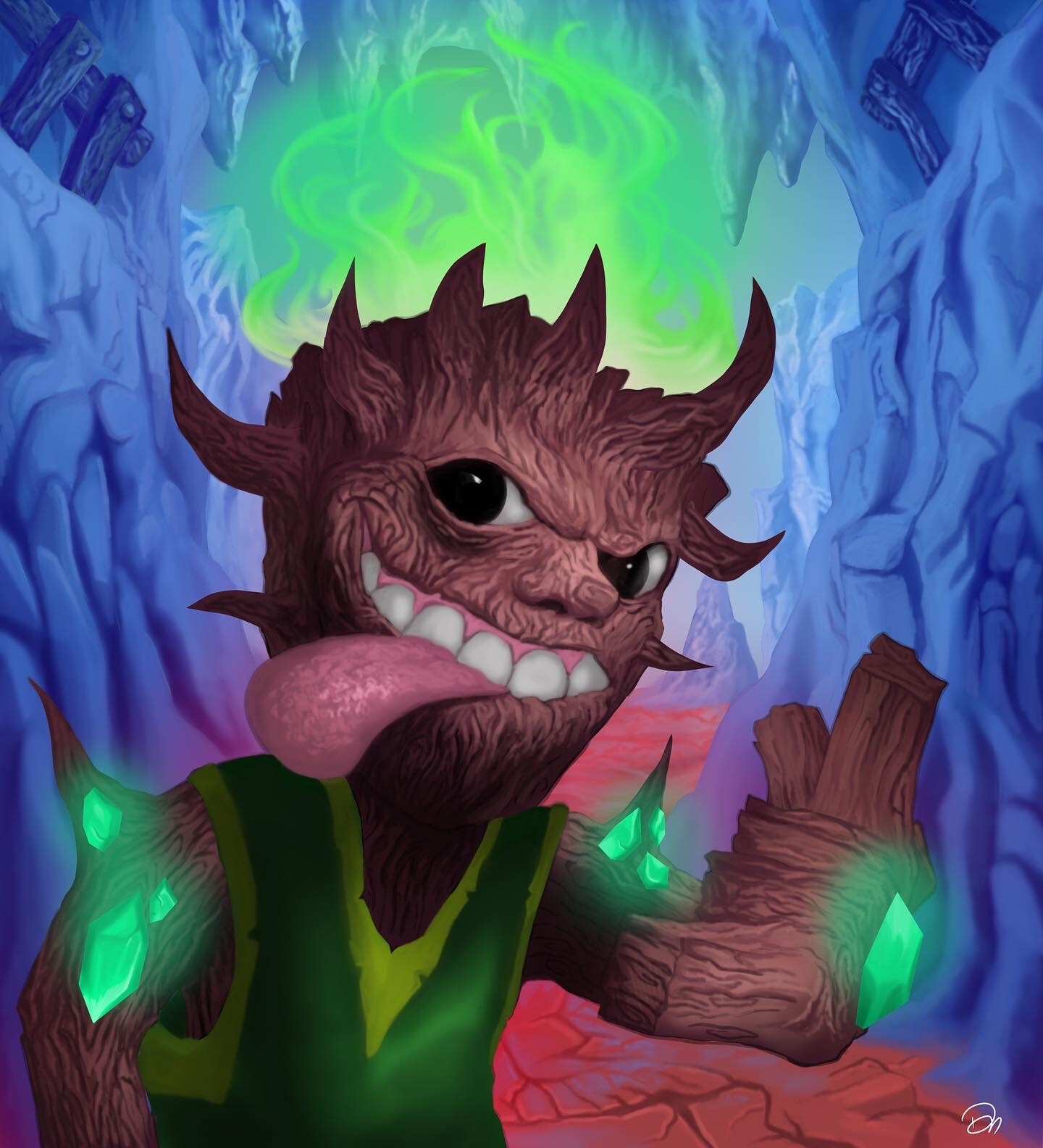 ArtStation - Fun Wooden Character Illustration!