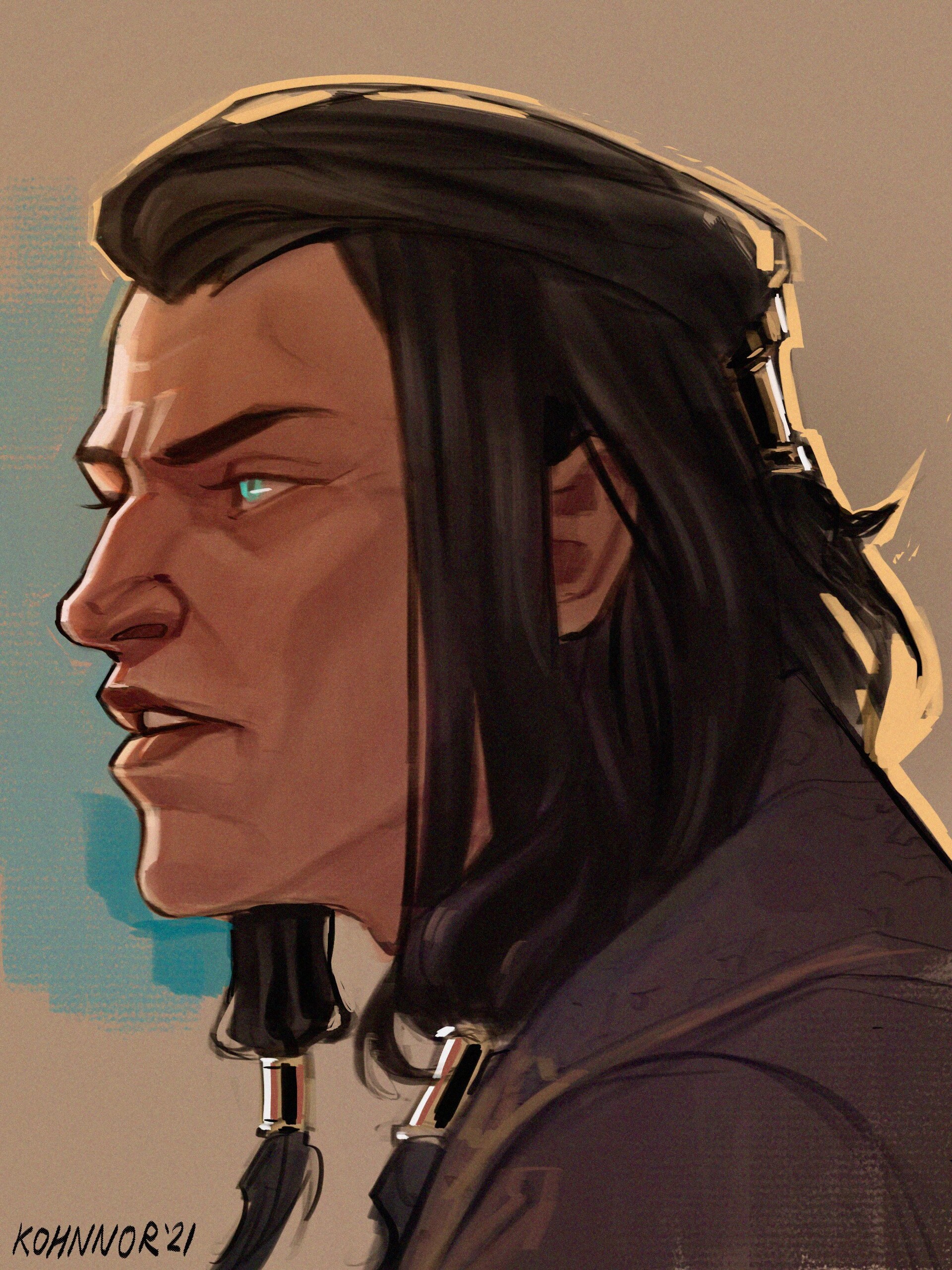 ArtStation - Unbound Thresh brushwork exercise