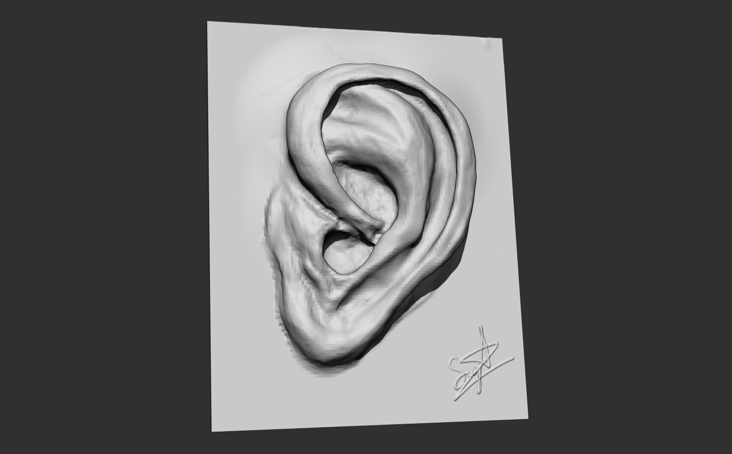 ArtStation - Ear Sculpting Practice