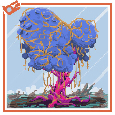 ArtStation - [PIXEL ART] Alien Tree - Inspired by the work of Sam Nassour