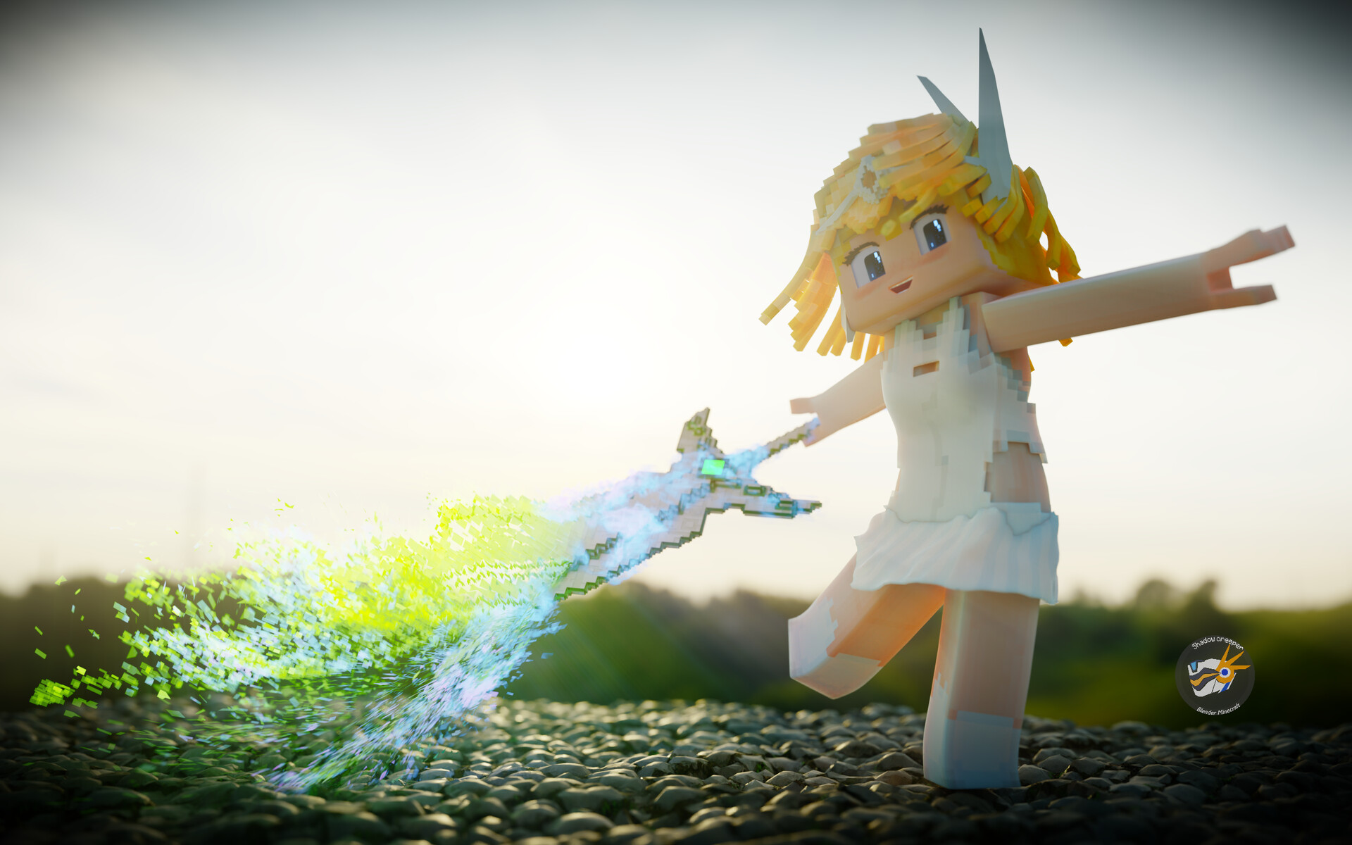 ArtStation - karrose Colorful quantz sword