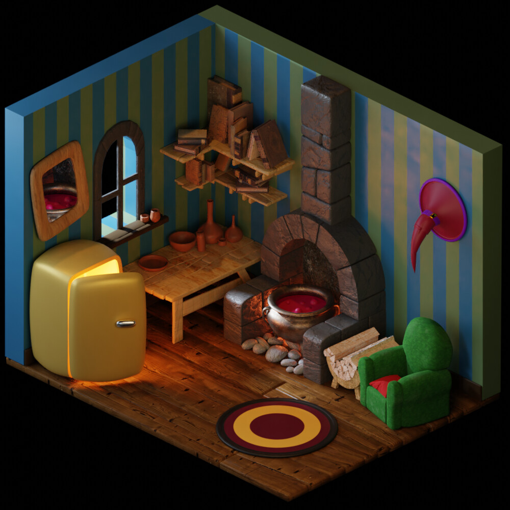 ArtStation - The alchemist's room