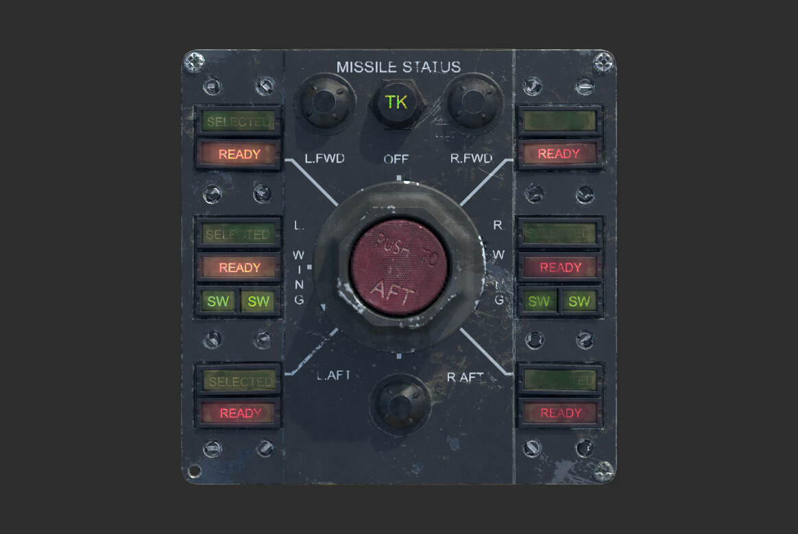 ArtStation - Aircraft Missile Panel
