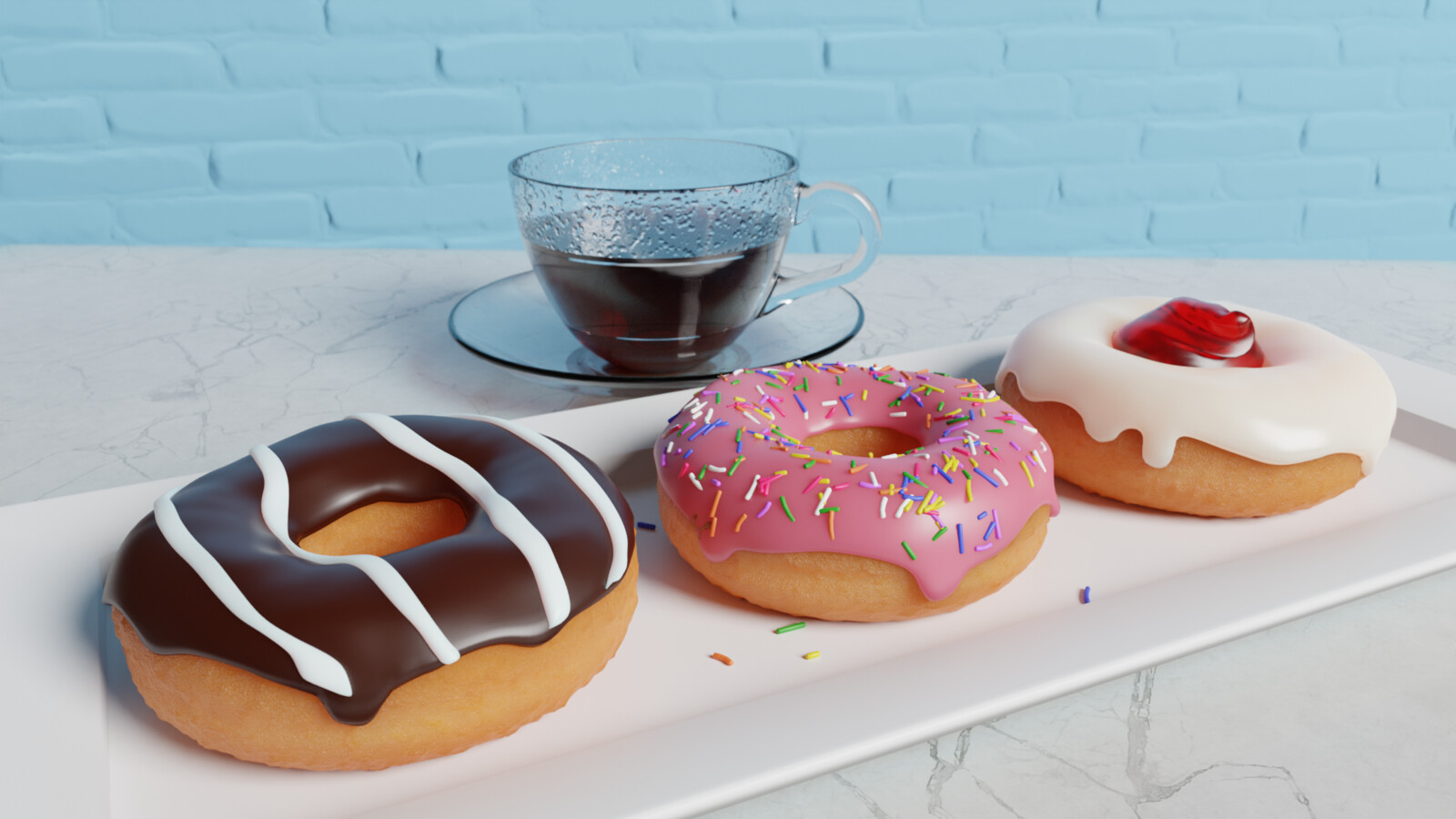 Joey Chin Chi Wai - Doughnut (Modelling, Texturing, Lighting, Rendering)