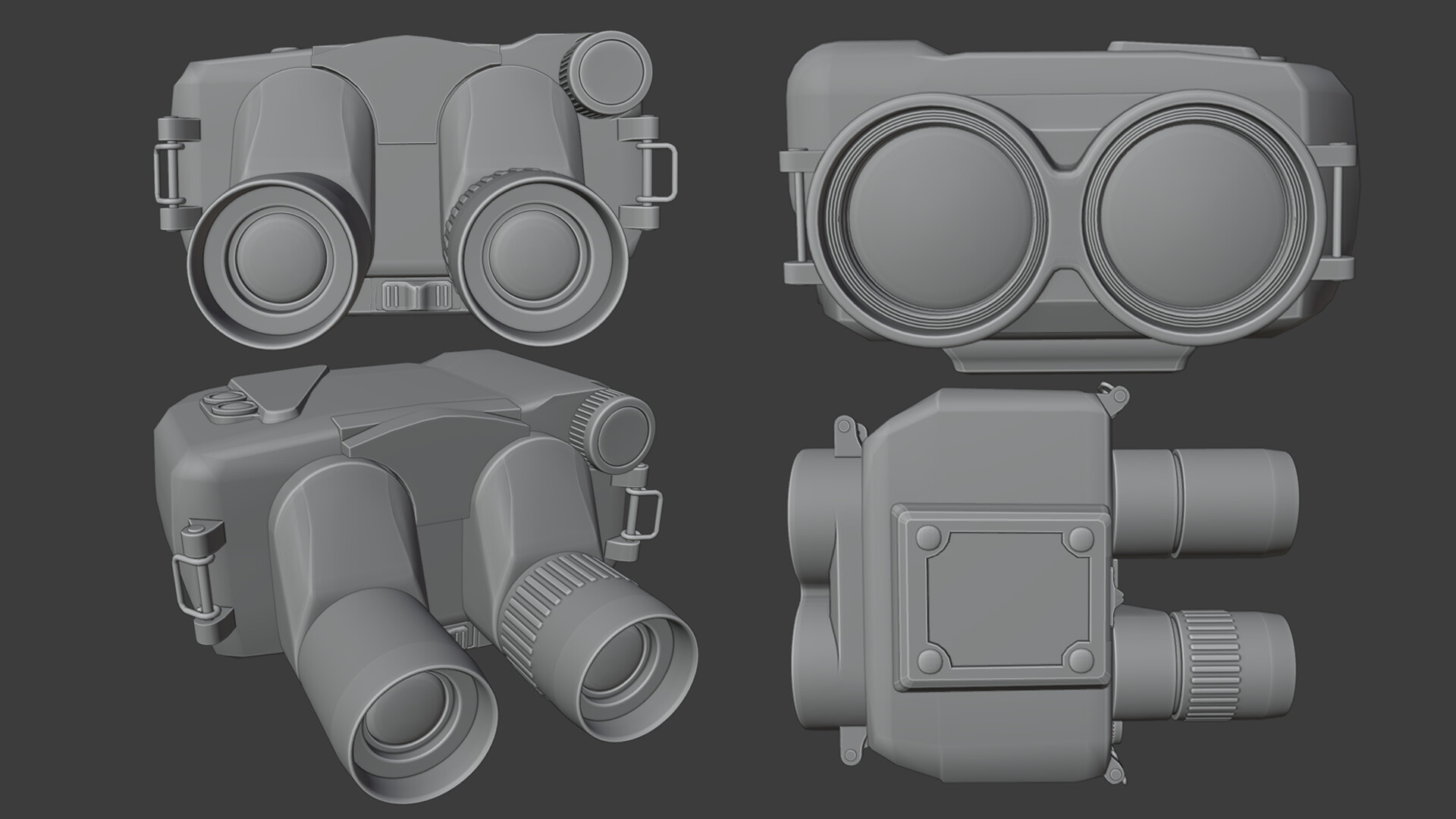 ArtStation - Binoculars (Modelling made in Maya)