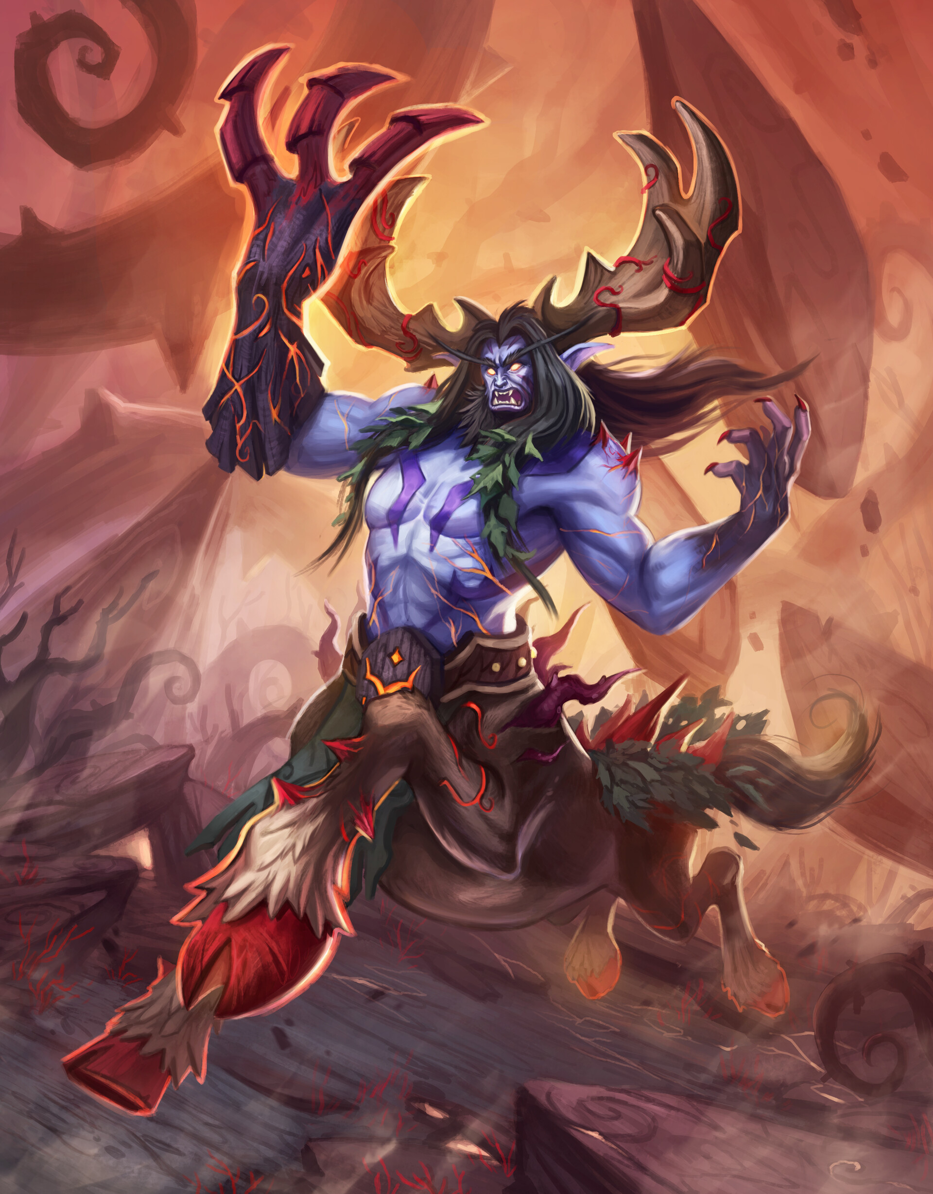 ArtStation - nightmare cenarius