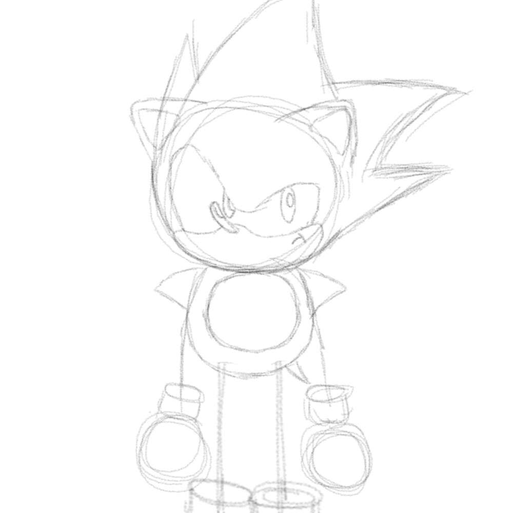 how to draw sonic toei