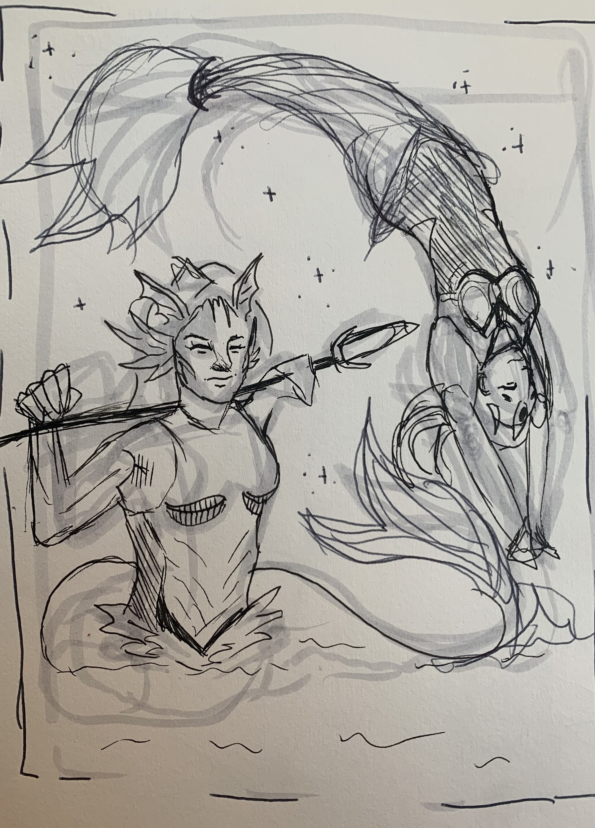 webbed hands drawing