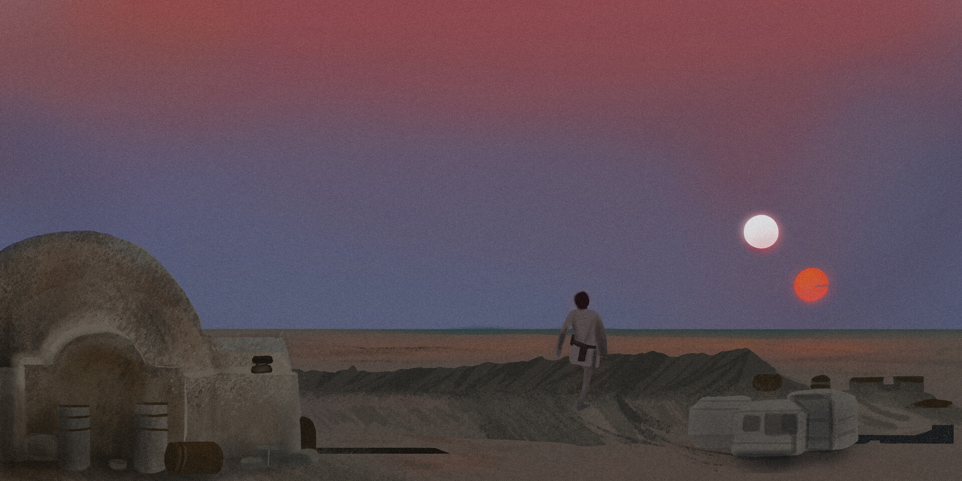 ArtStation - Binary Sunset