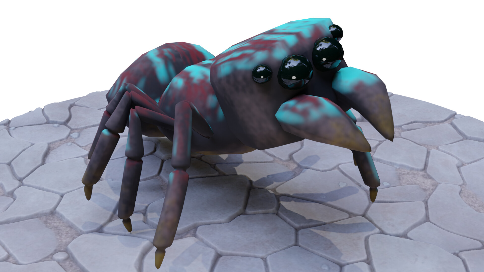 Justin Jattke - Goblin and Spider - Low Poly animated Game assets