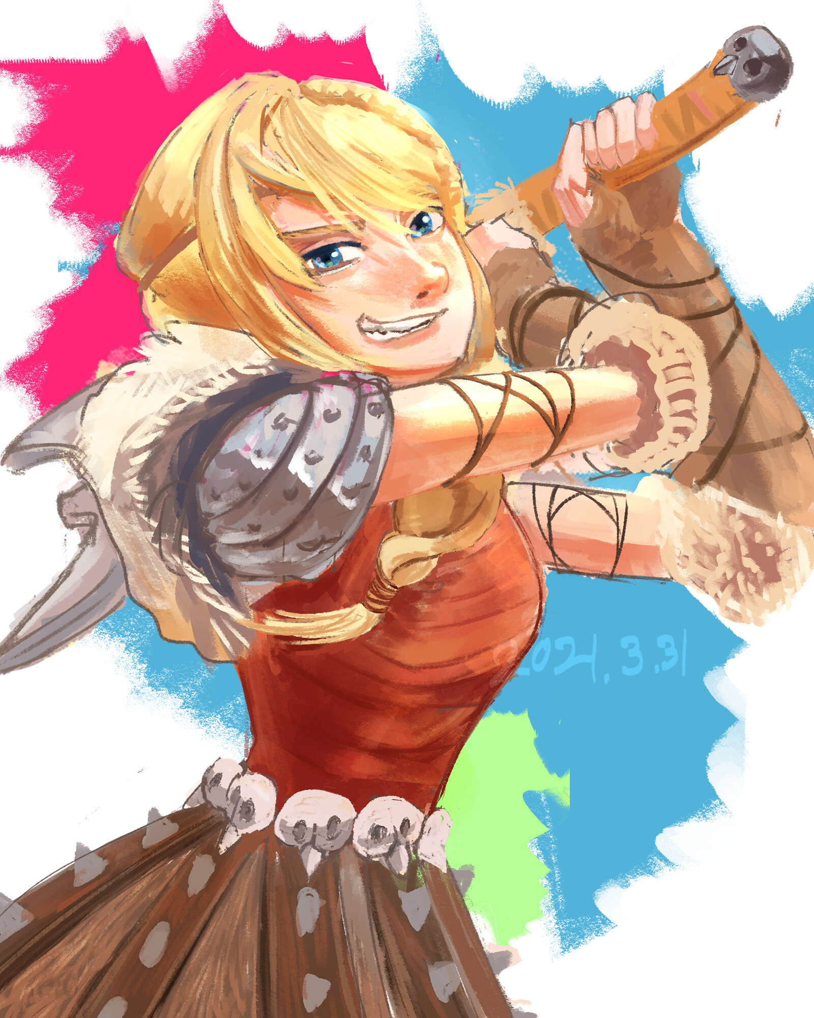 ArtStation - Astrid from ”HTTYD2"