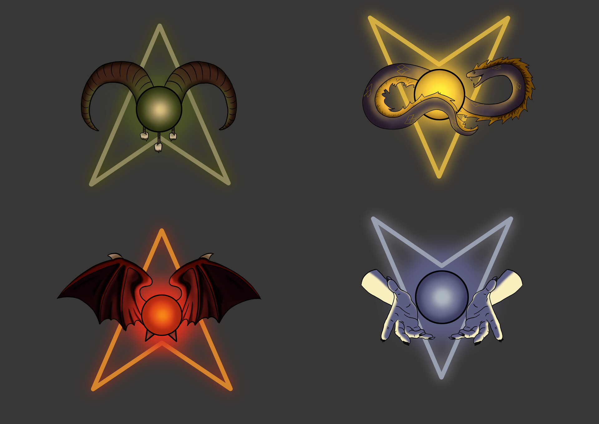 ArtStation - Emblems of Four Houses