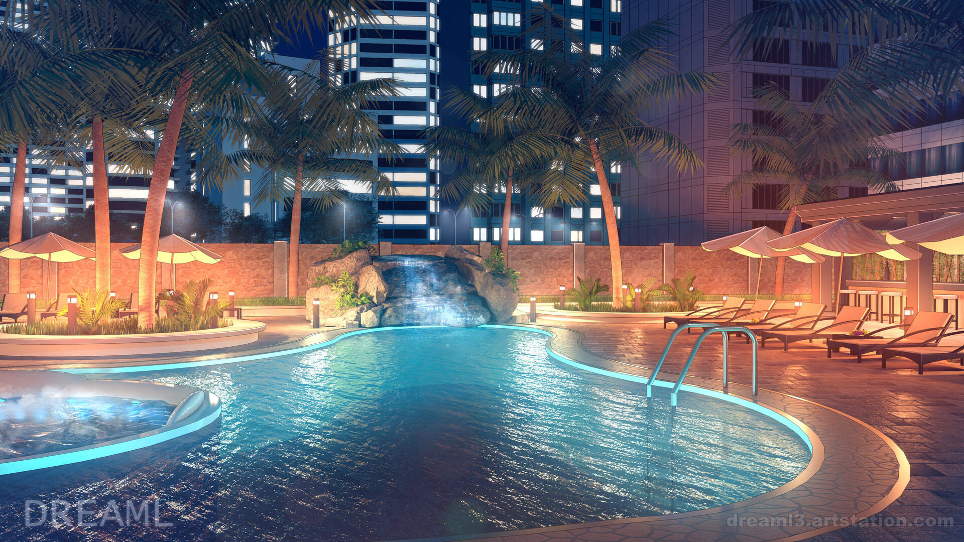 ArtStation - Background to the visual novel