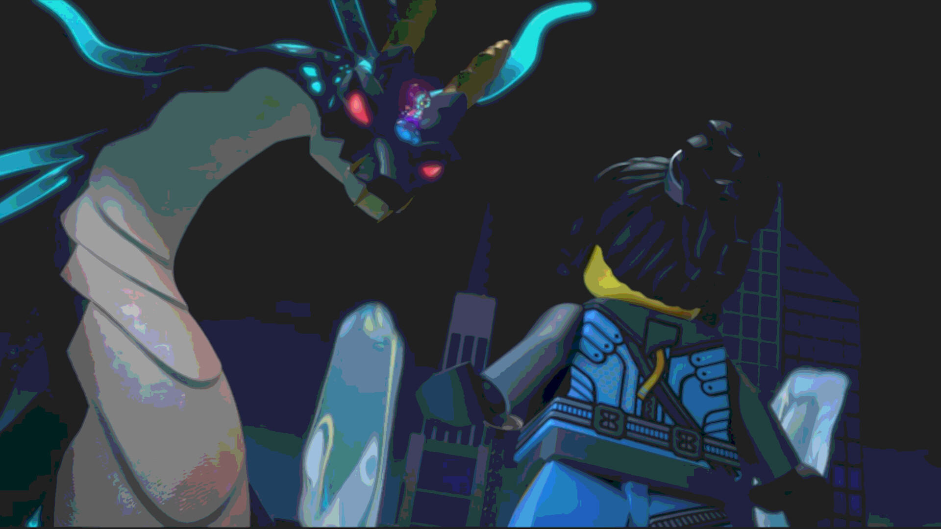 ArtStation - Ninjago Nya vs Wojira wallpaper 1920x1080 px