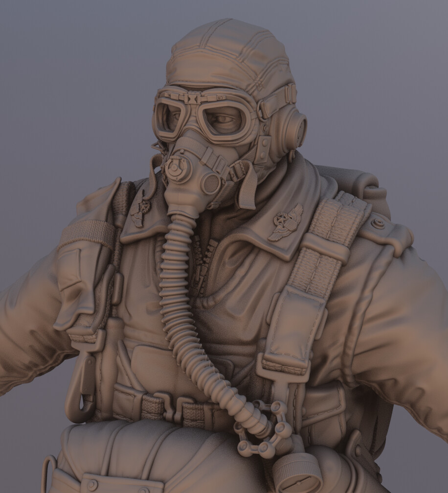 ArtStation - WW2 Pilot