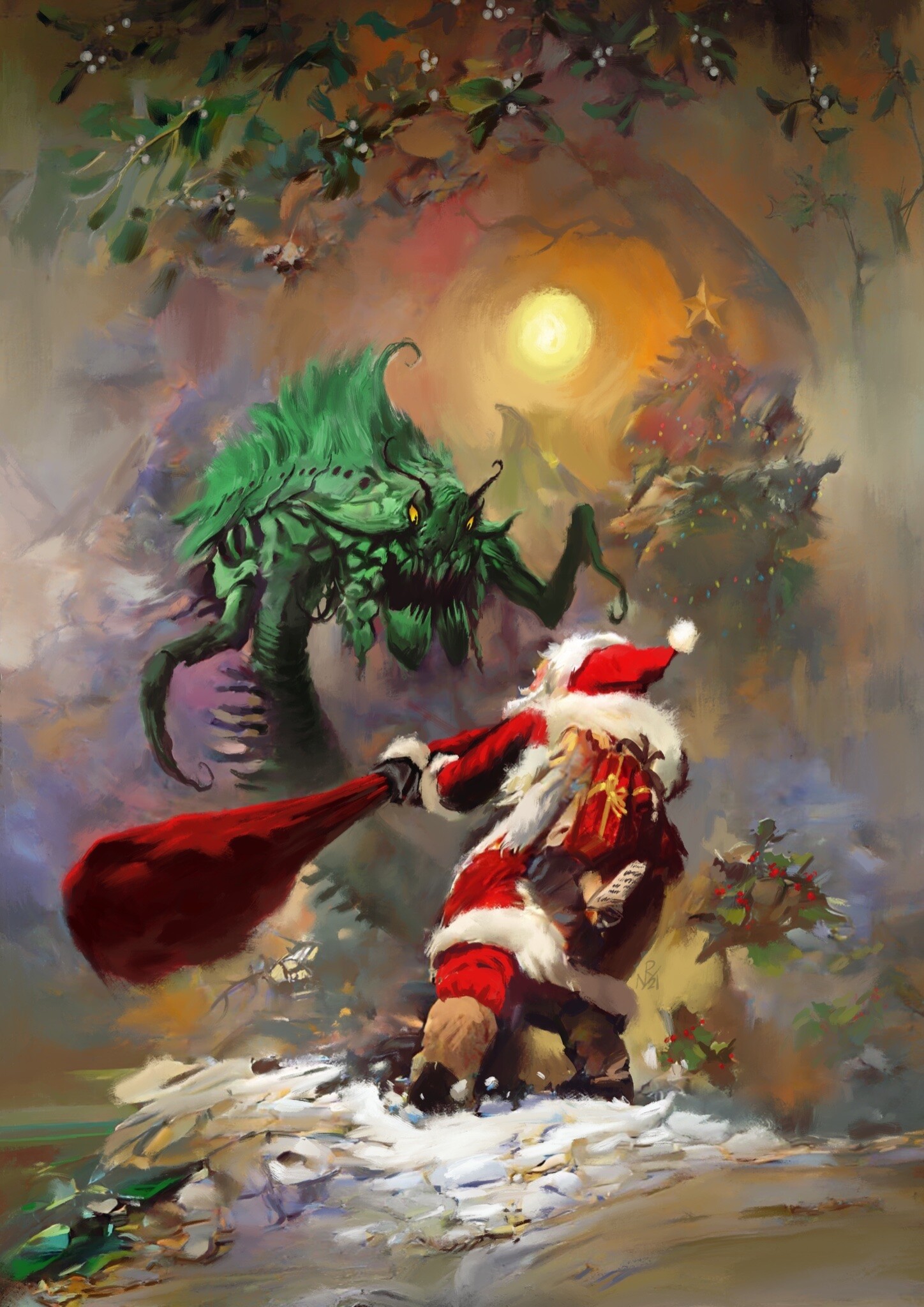 ArtStation - Santa Vs The Grinch