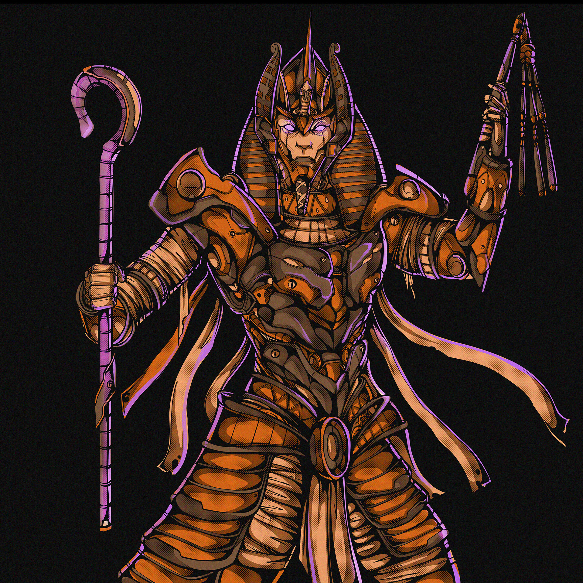 ArtStation - Egyptian Gods Futuristic