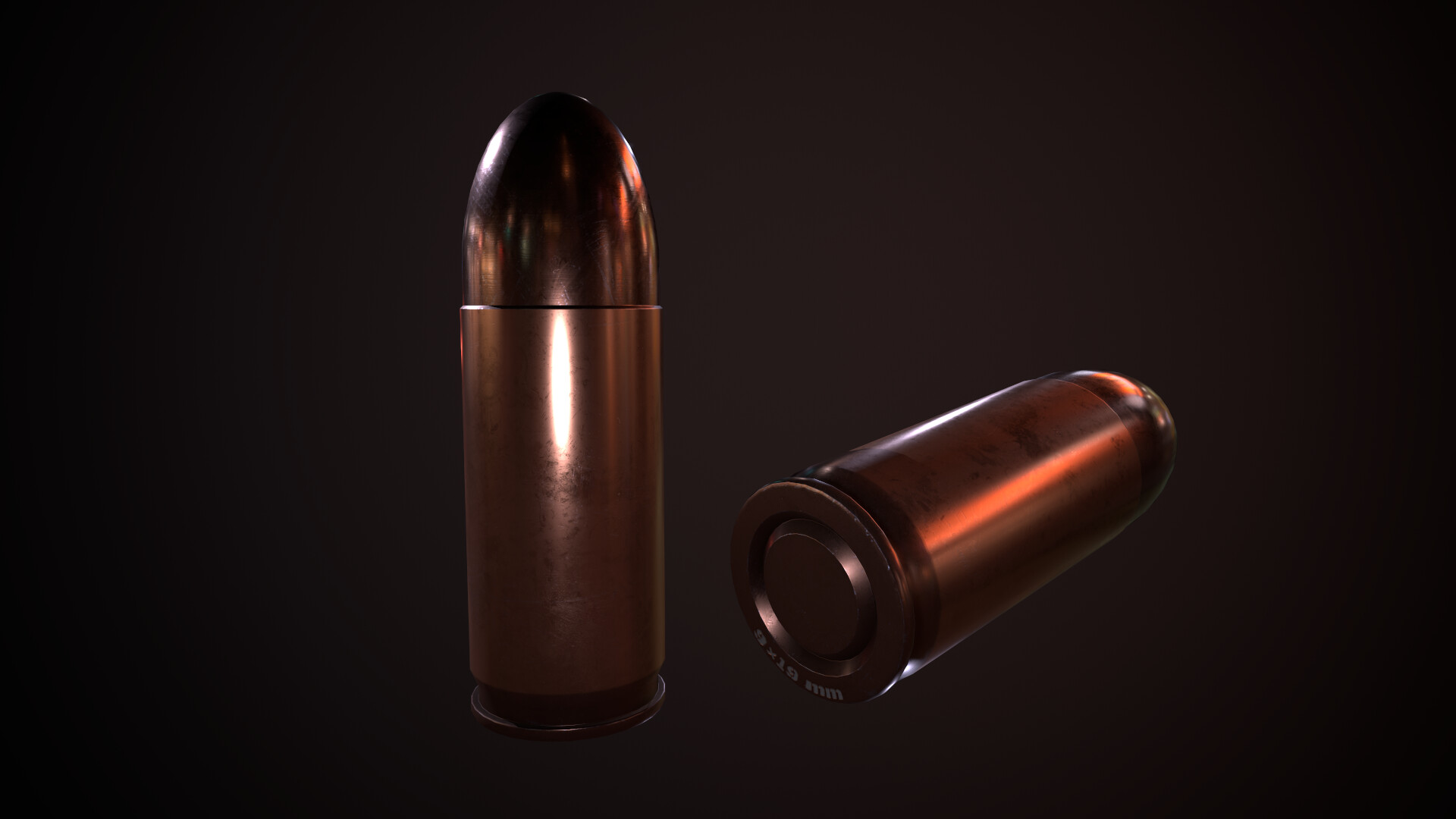ArtStation - Bullet Pistol 9x19 mm PBR