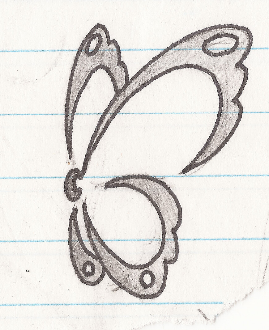 ArtStation - Butterfly Wings Sketch