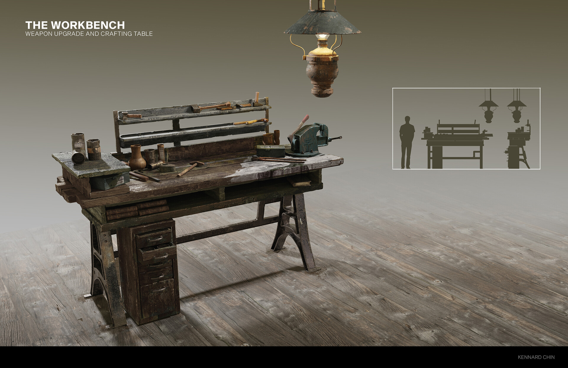 ArtStation - Safehouse Prop Design: Workbench